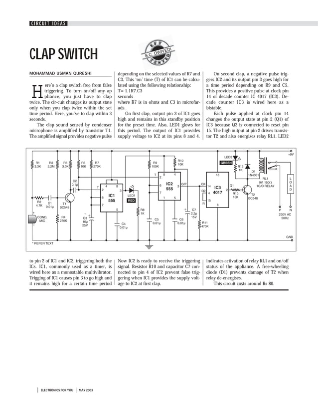 Clap switch | PDF