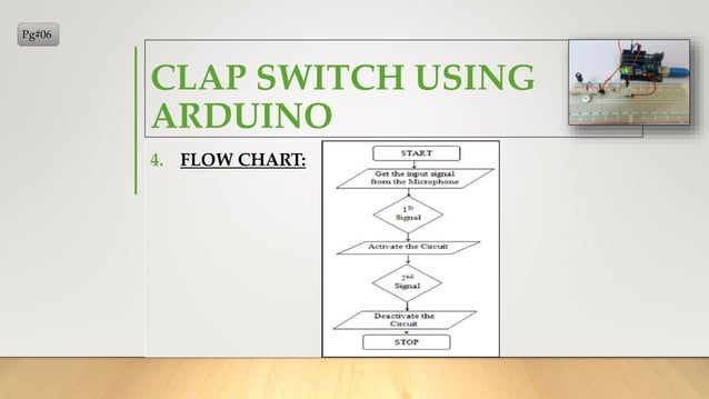 Clap Switch Using Arduino | PPTX Clap Switch Using Arduino | PPTX