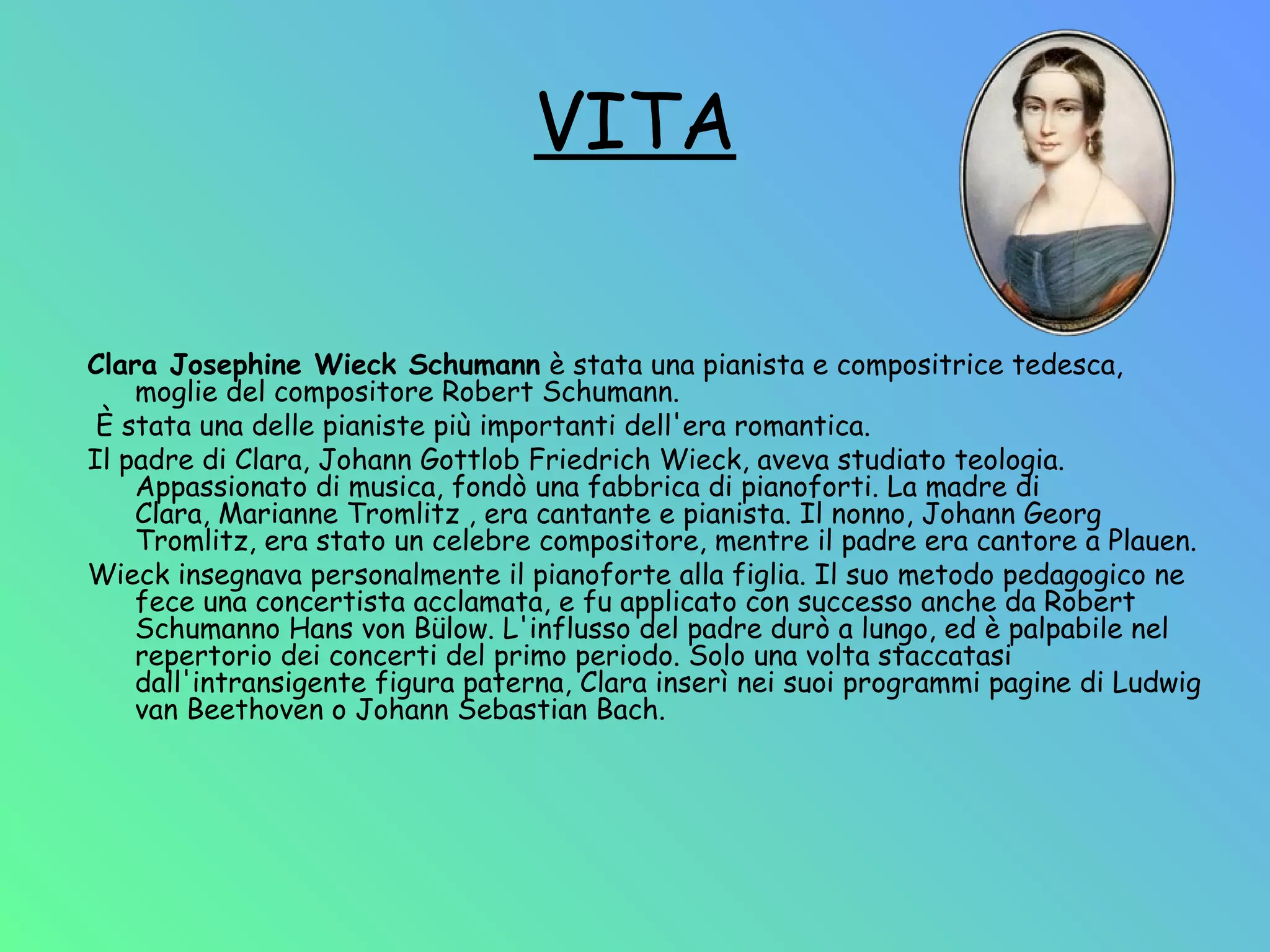 Clara josephine wieck schumann_elisa | PPT | Classical Music | Music