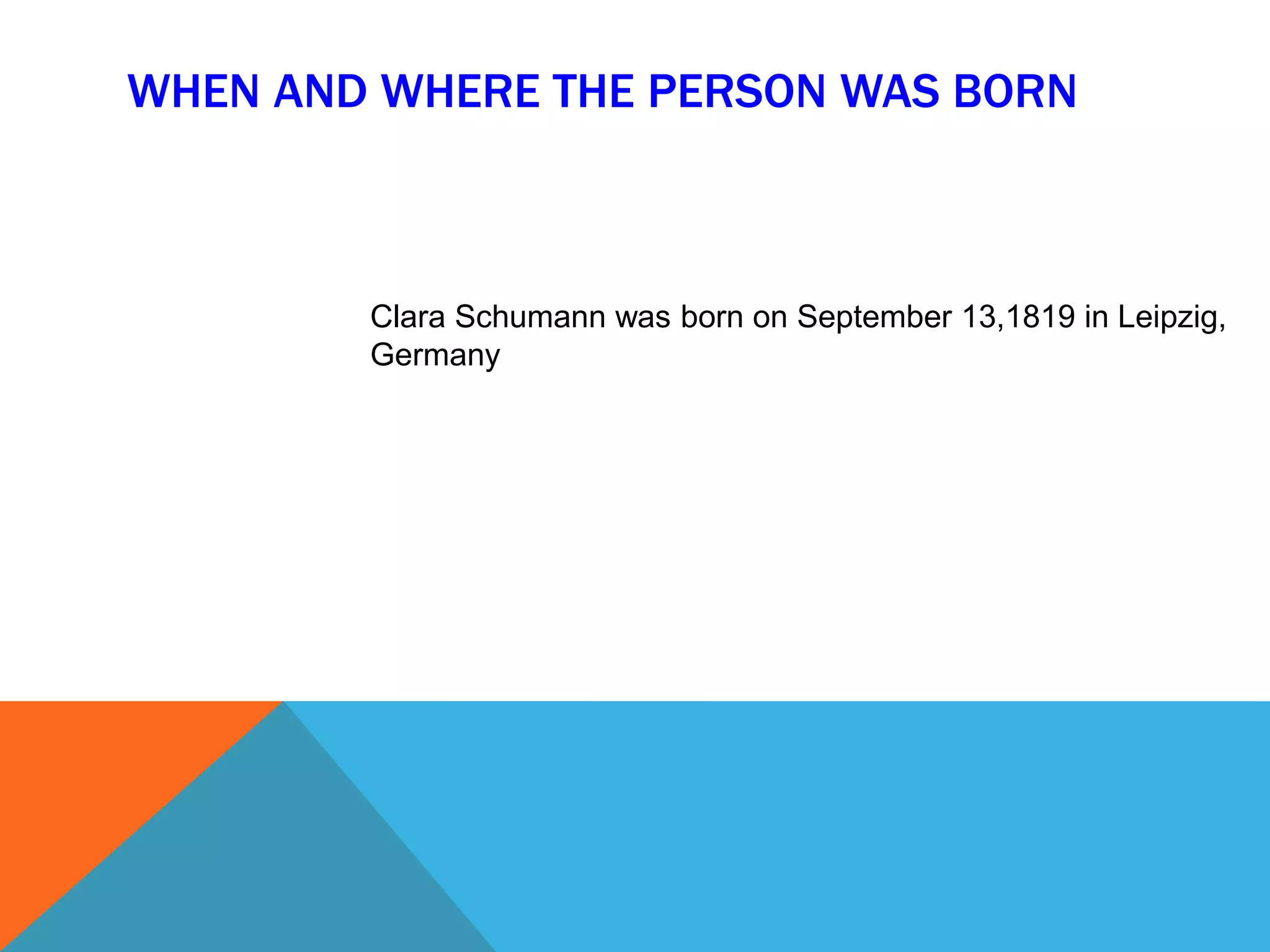 Clara Schumann by KM | PPT