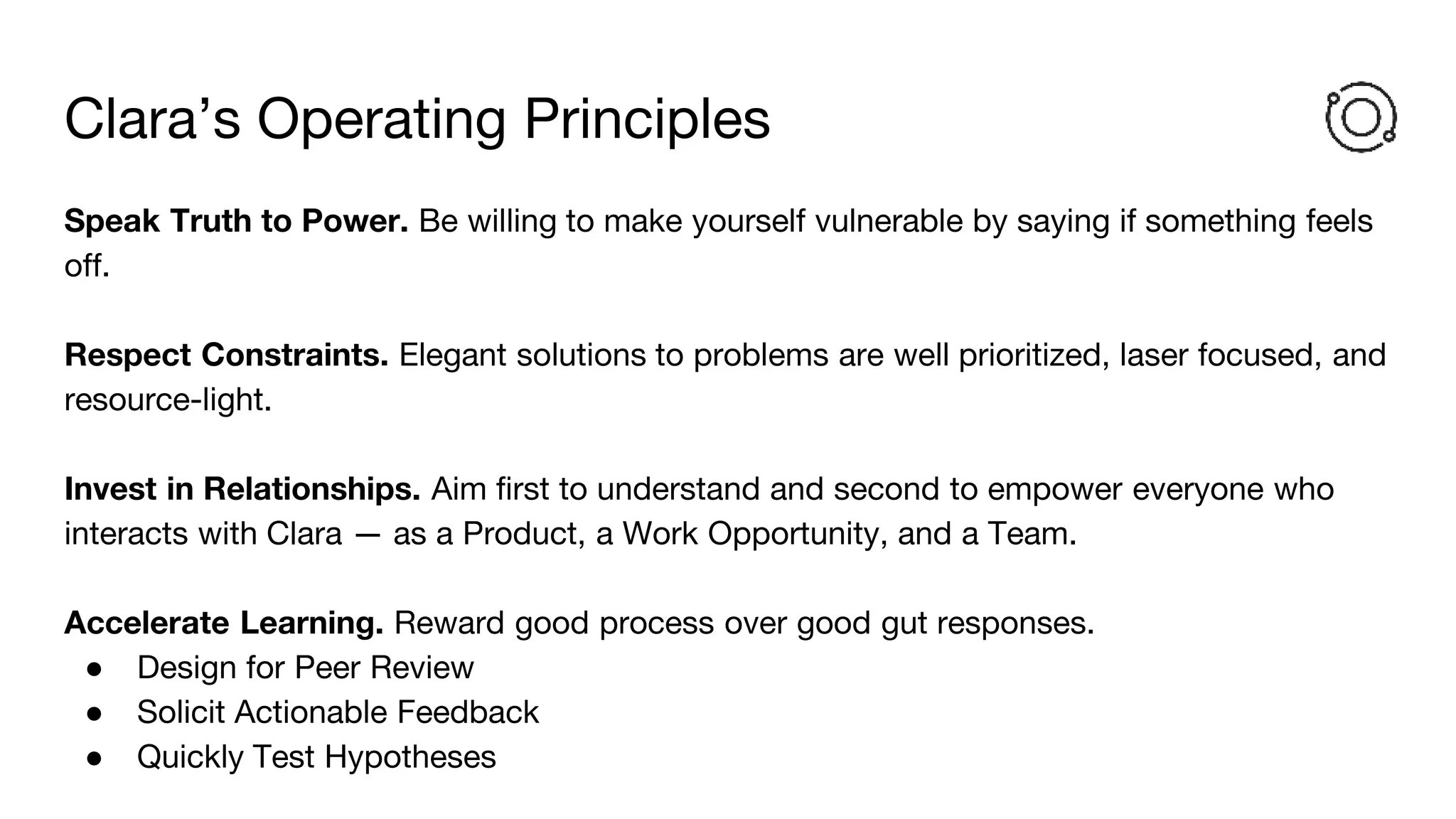 Clara's Operating Principles 2017.07 Final | PPTX