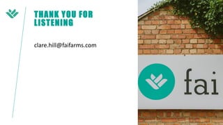 Clare hill, fai farms, regenerative agriculture | PPT