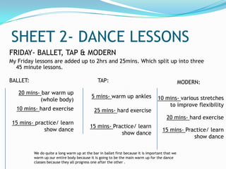 Example Tap Dance Controlled Assessment | PPTX