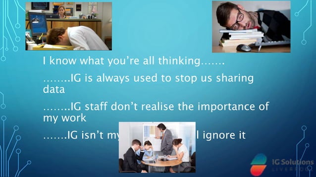 Clare Sanderon, IG Solutions | PPTX