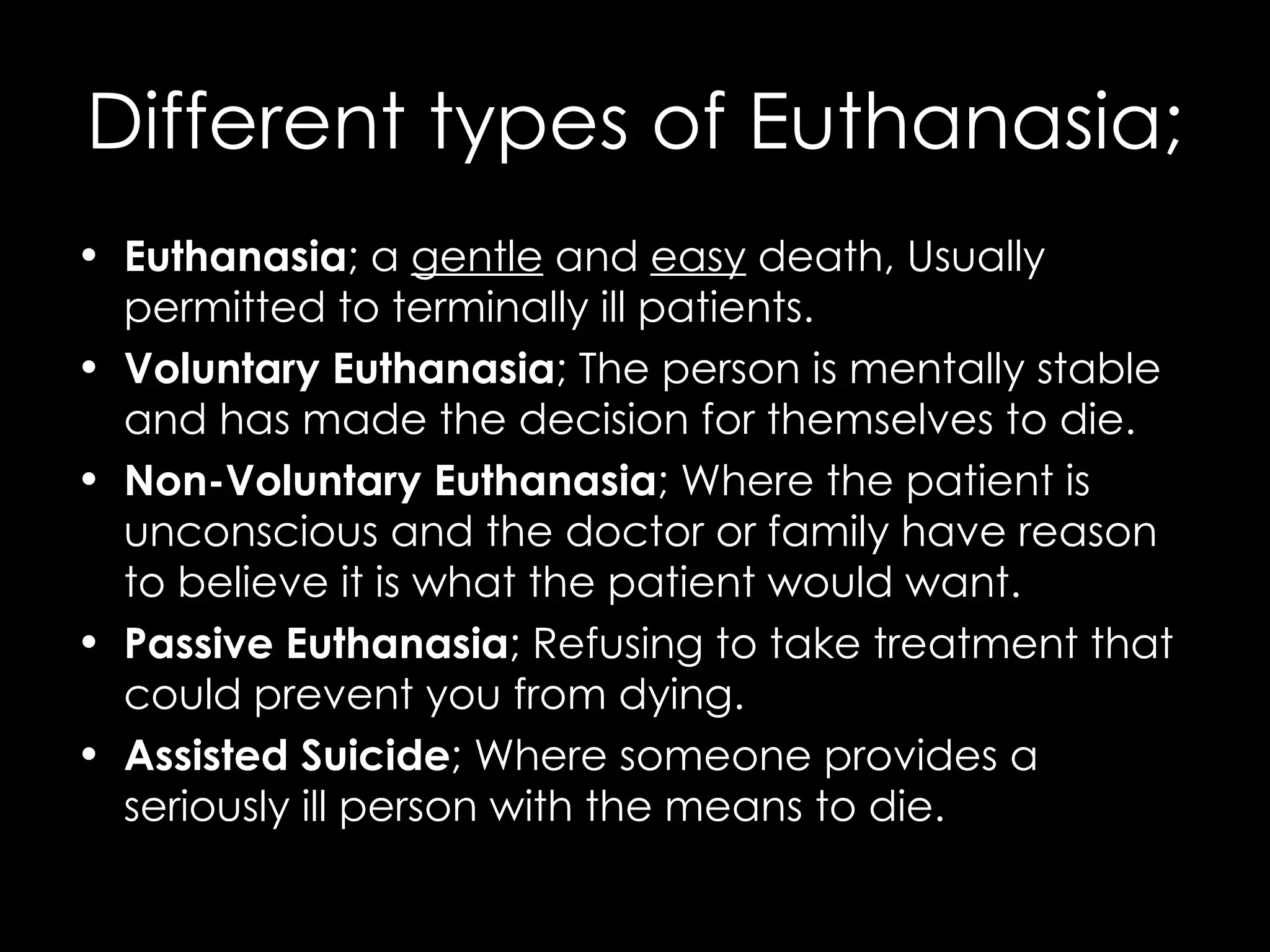 Christians and Euthanasia | PPT
