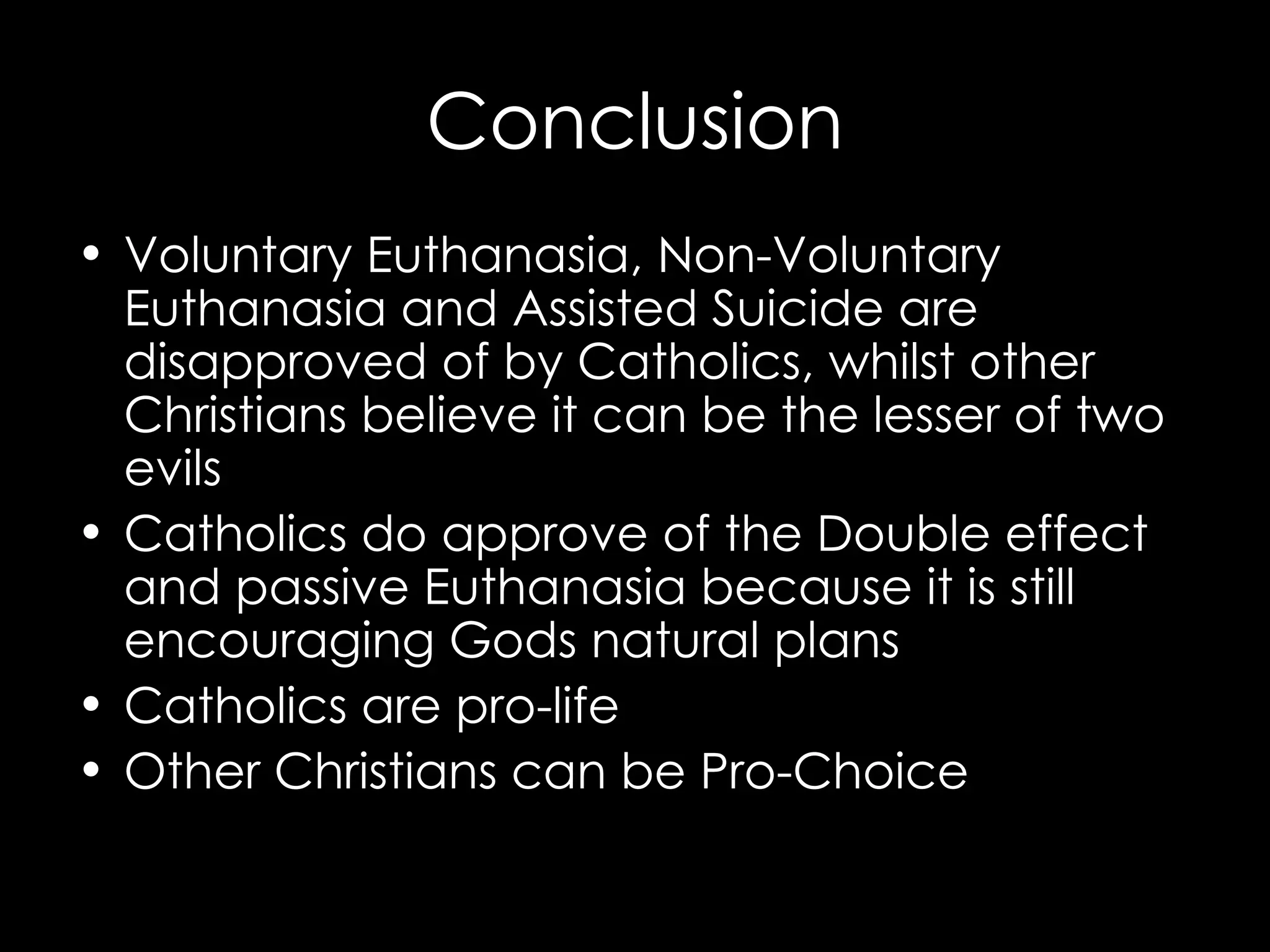 Christians and Euthanasia | PPT