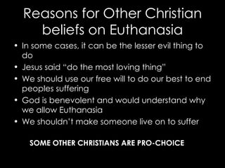 Christians and Euthanasia | PPT