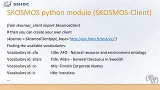 Clariah Tech Day: Controlled Vocabularies and Ontologies in Dataverse | PPT