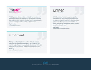 Clari's AI Applications for Sales | PPT