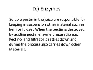 Juice Clarification & its type. | PPTX
