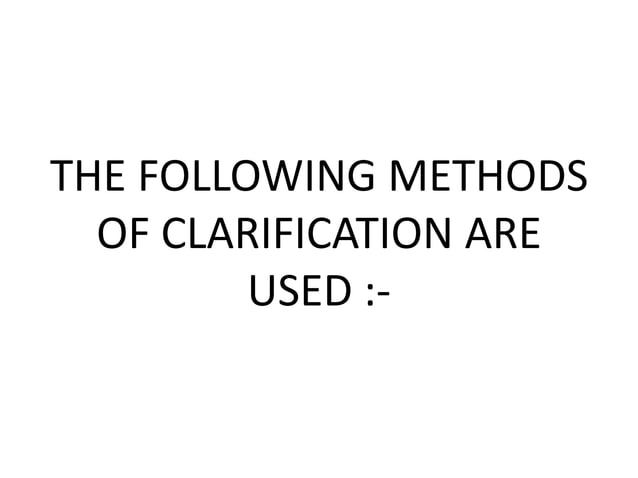 Juice Clarification & its type. | PPTX