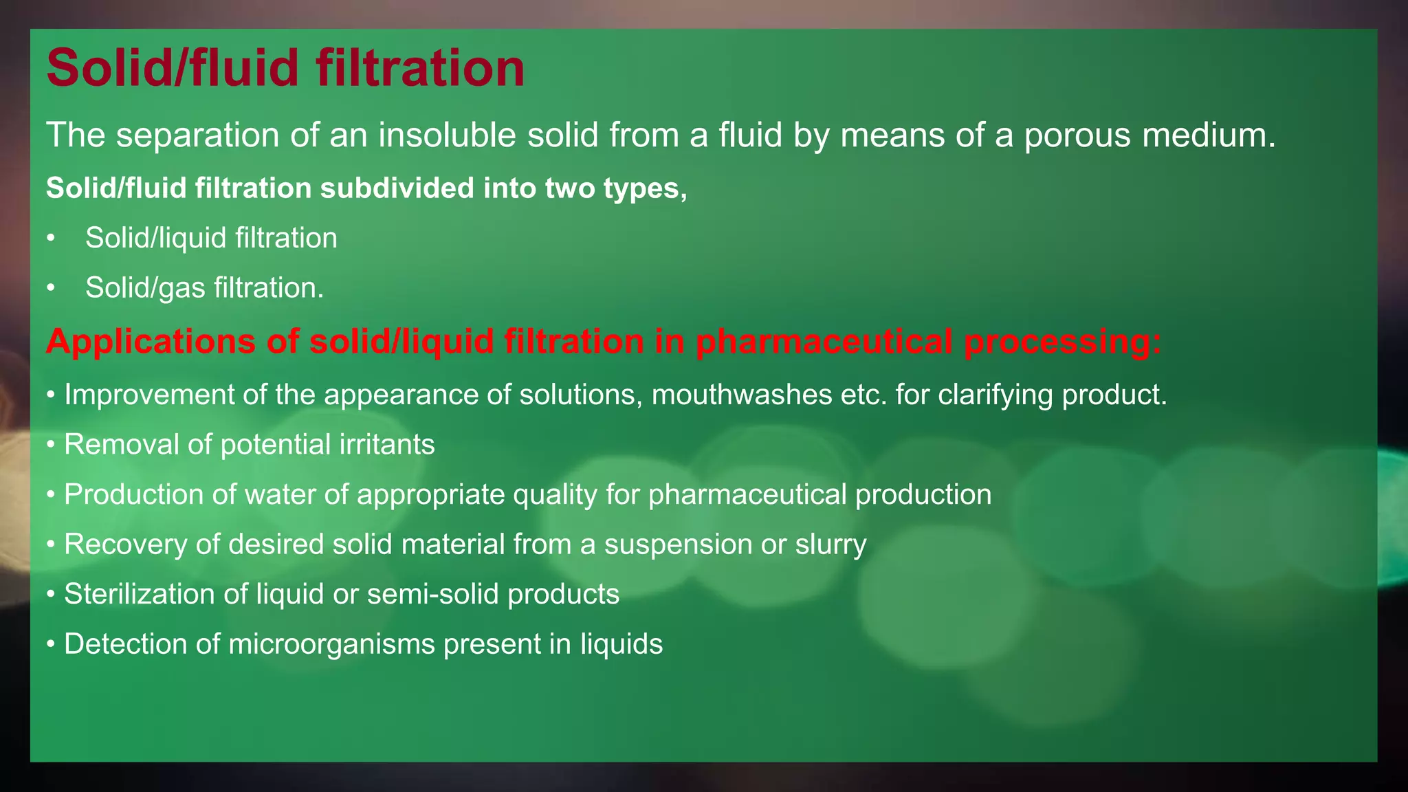 Clarification & Filtration | PPTX