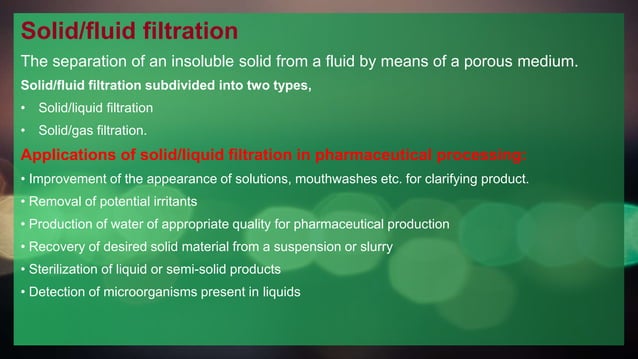 Clarification & Filtration | PPT