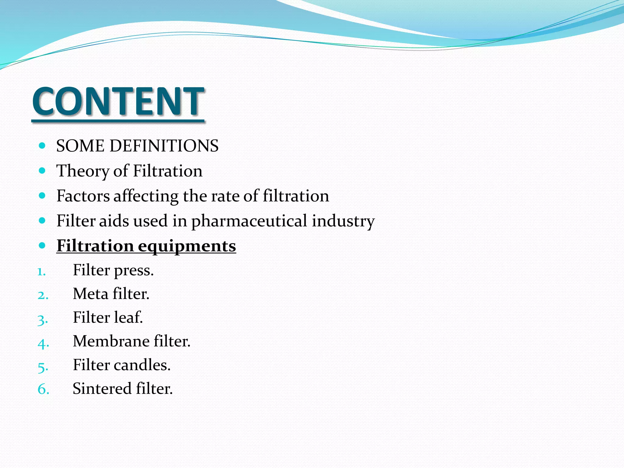 Clarification and filtration | PPTX