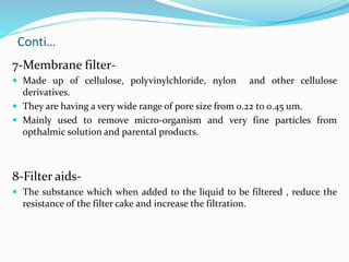 Clarification and filtration | PPTX