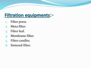 Clarification and filtration | PPTX