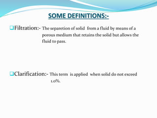 Clarification and filtration | PPTX | Chemistry | Science