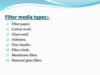 Clarification and filtration | PPTX