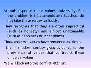 Clarification And Internalization Of Values | PPT