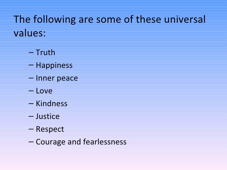 Clarification And Internalization Of Values