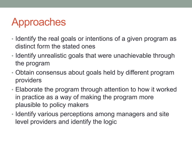 Clarificative evaluation | PPTX