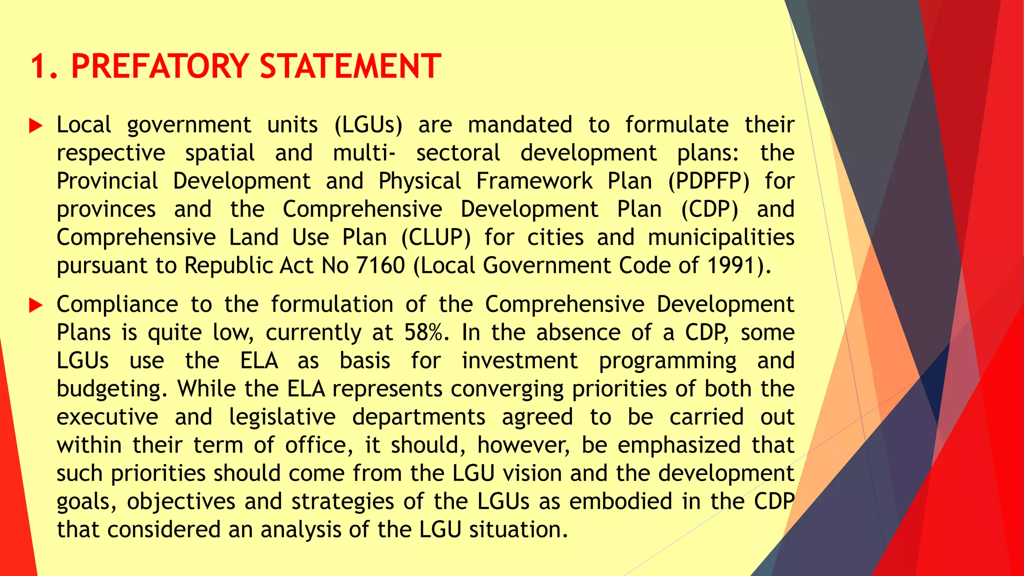 CLARIFICATORY GUIDELINES ON THE FORMULATION OF THE EXECUTIVE ...