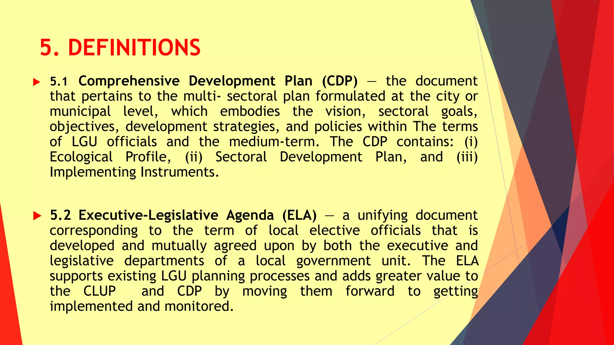 CLARIFICATORY GUIDELINES ON THE FORMULATION OF THE EXECUTIVE ...