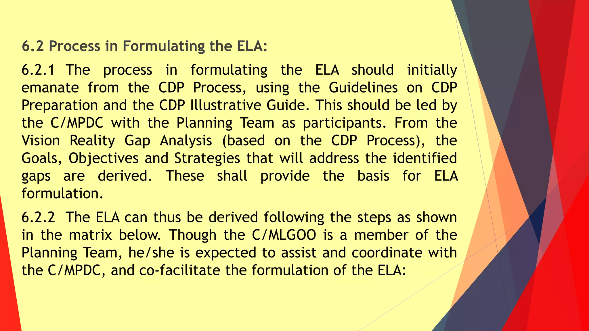 CLARIFICATORY GUIDELINES ON THE FORMULATION OF THE EXECUTIVE ...