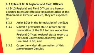CLARIFICATORY GUIDELINES ON THE FORMULATION OF THE EXECUTIVE ...