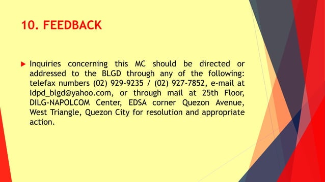 CLARIFICATORY GUIDELINES ON THE FORMULATION OF THE EXECUTIVE ...