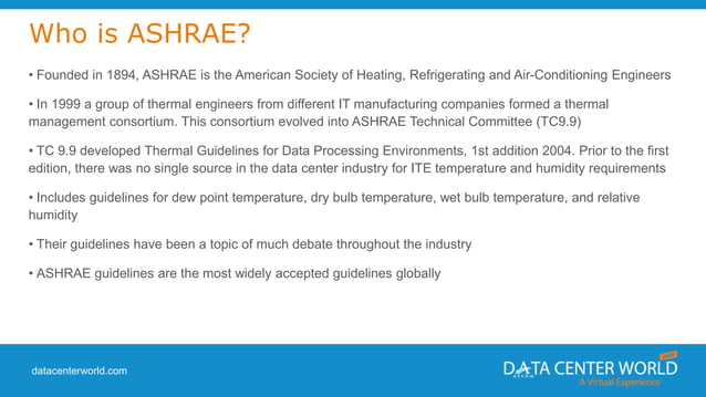 Clarifying ASHRAE's Recommended Vs. Allowable Temperature Envelopes and ...