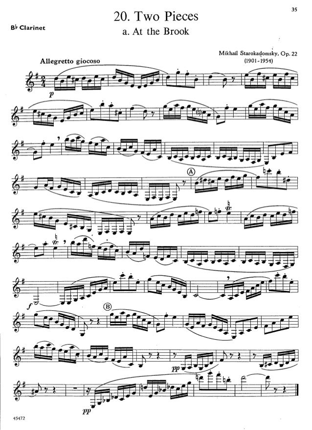 Clarinete partitura - solos clássicos para clarinete soprano sib