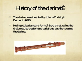 Clarinet family band_blk2 | PPT | Musical Instruments | Hobbies & Interests