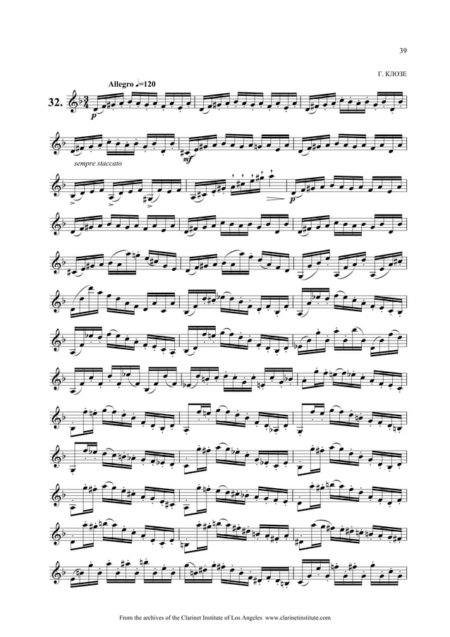 Clarinet various 32_studies | PDF