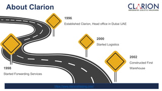 Logistics- Freight forwarding| Clarion Shipping | PPT