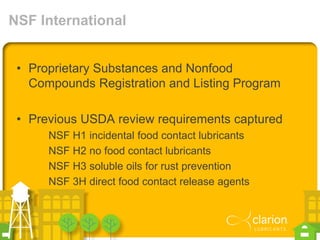 What is a Food Grade Lubricant? | PPTX