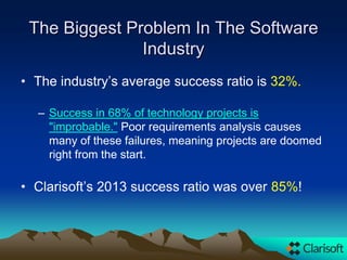 Clarisoft Software Development Process (Lunch & Learn Presentation) | PDF