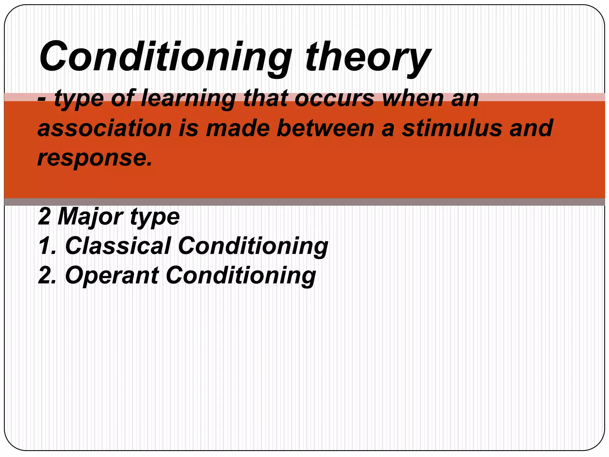 (behaviorism and social learning theory) | PPTX