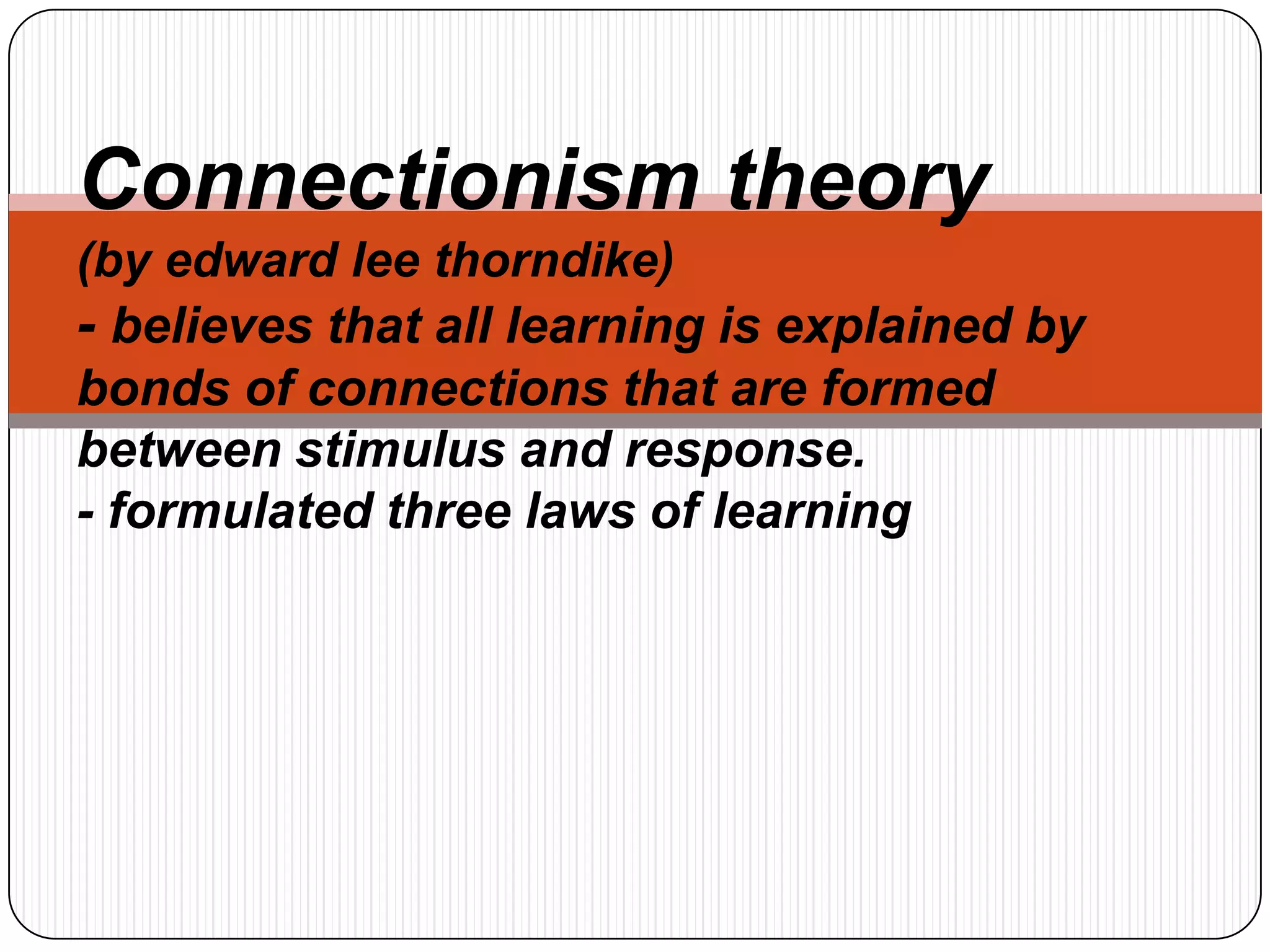 (behaviorism and social learning theory) | PPTX