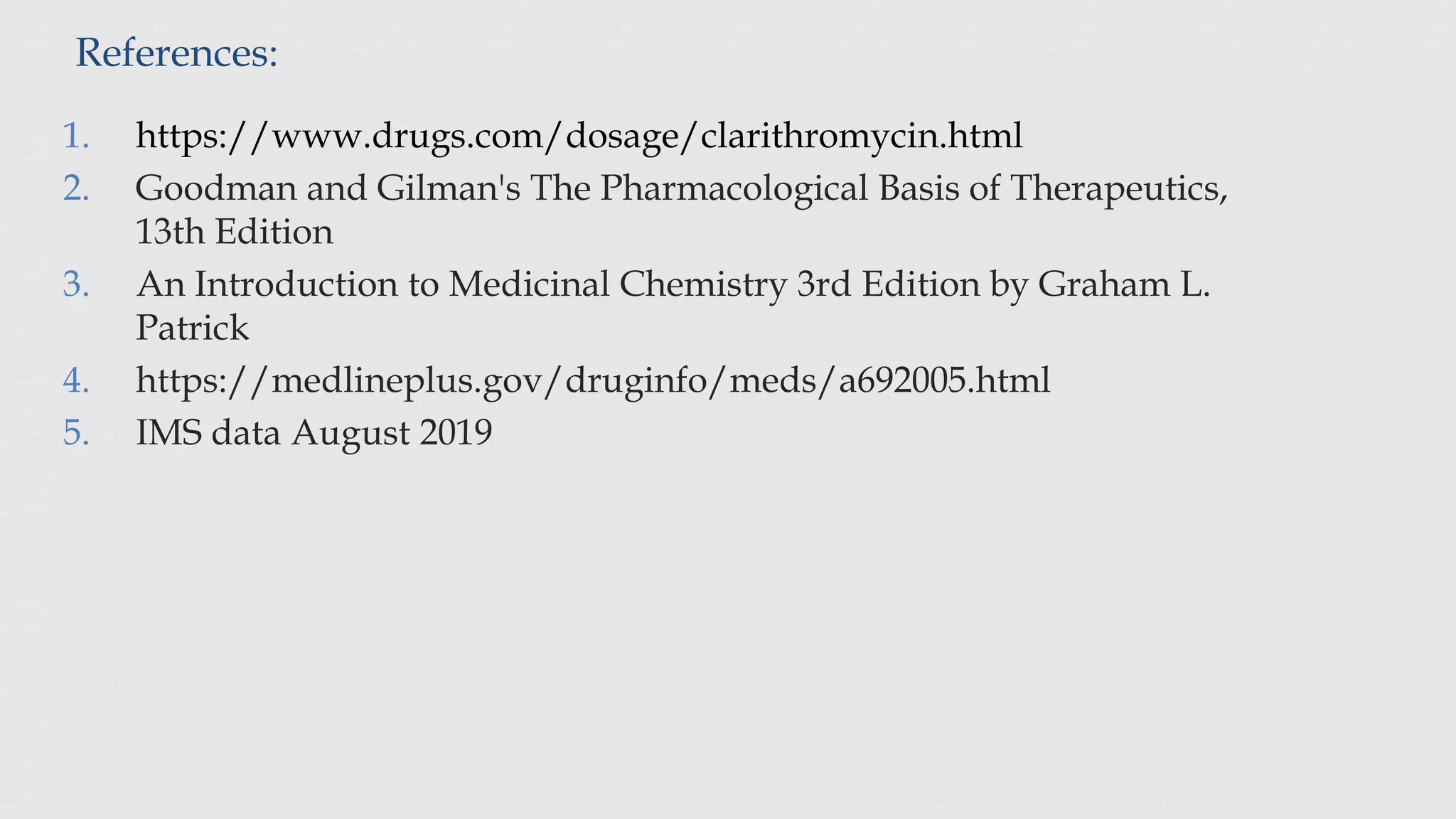 Clarithromycin | PPTX