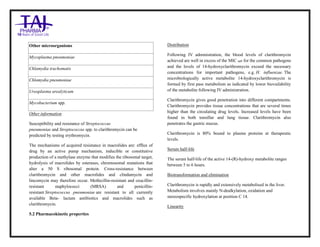 Clarithromycin for Injection Taj Pharma SmPC | PDF