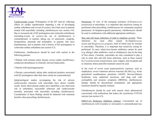 Clarithromycin for Injection Taj Pharma SmPC | PDF