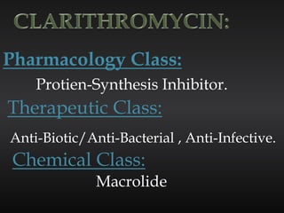 Clarithromycin present by sarim ..... | PPTX