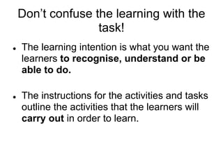 Clarity about learning | PDF