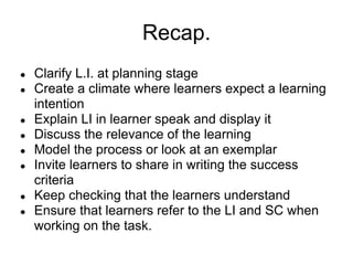 Clarity about learning | PDF