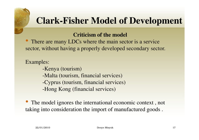 Clark And Fisher Model Of Developmentx | PDF