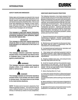 Clark c500, y180 forklift service repair manual | PDF