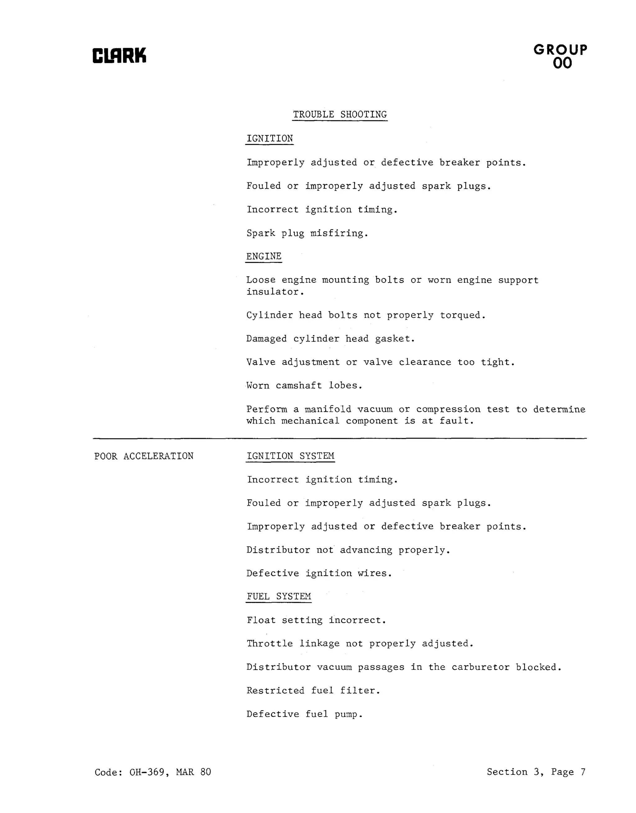 Clark c500(y) 30 55 forklift service repair manual | PDF