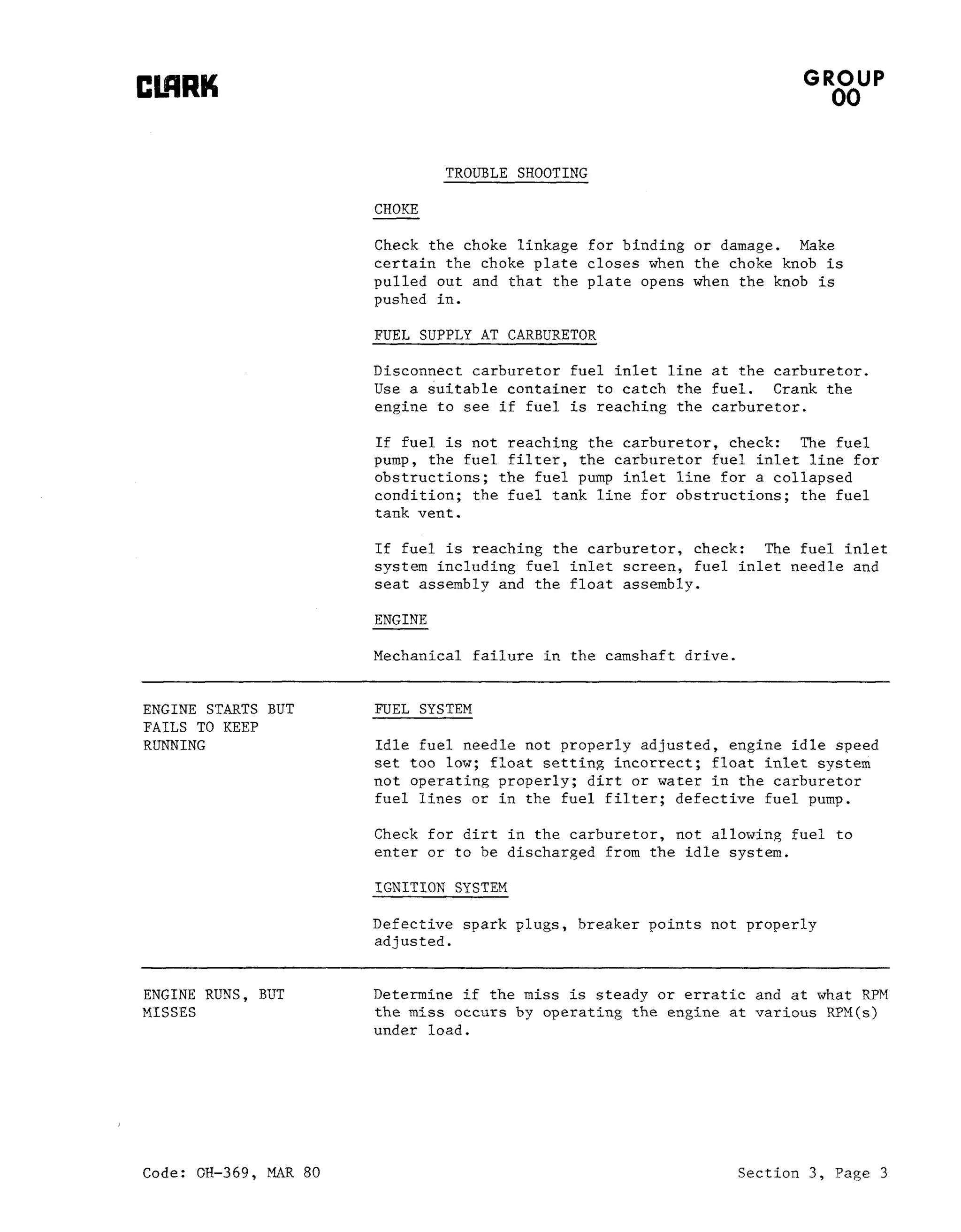 Clark c500(y) 30 55 forklift service repair manual | PDF