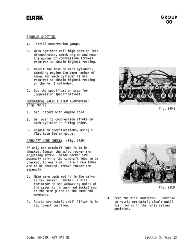 Clark c500(y) 30 55 forklift service repair manual | PDF